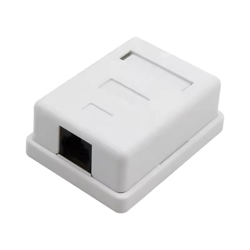 WALL / SURFACE MOUNT NETWORK SOCKET 1xRJ45 CAT5E SA8P8C5E - GeeWiz