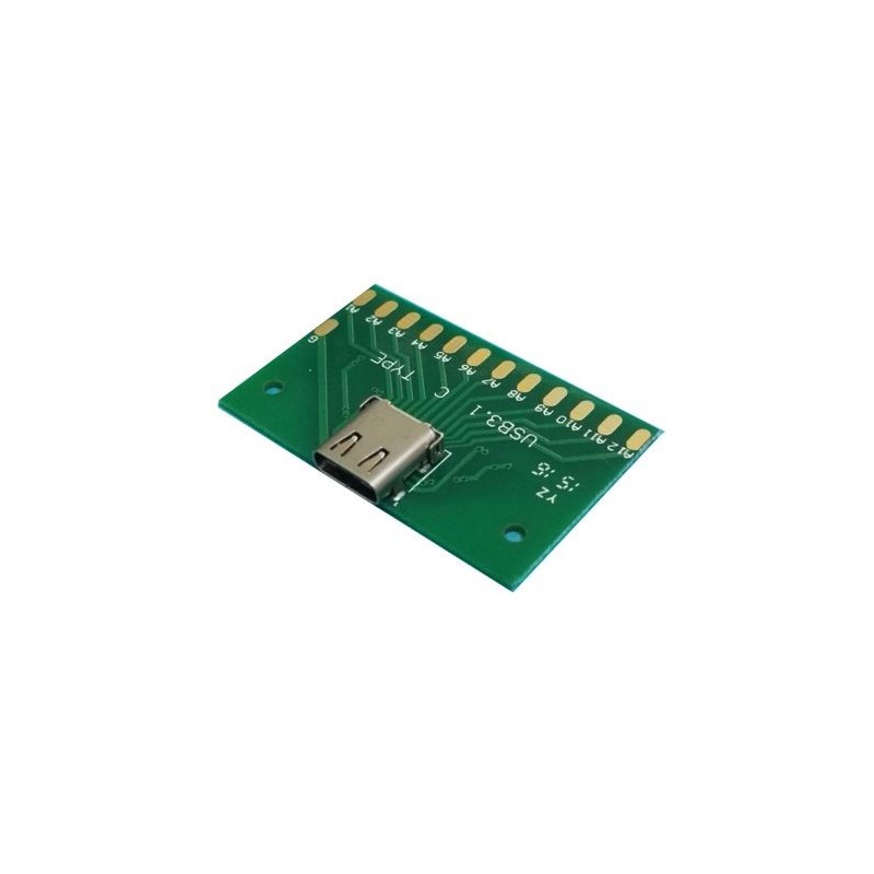 USB3.1 Socket TYPE-C Breakout PC Board 180647 - GeeWiz