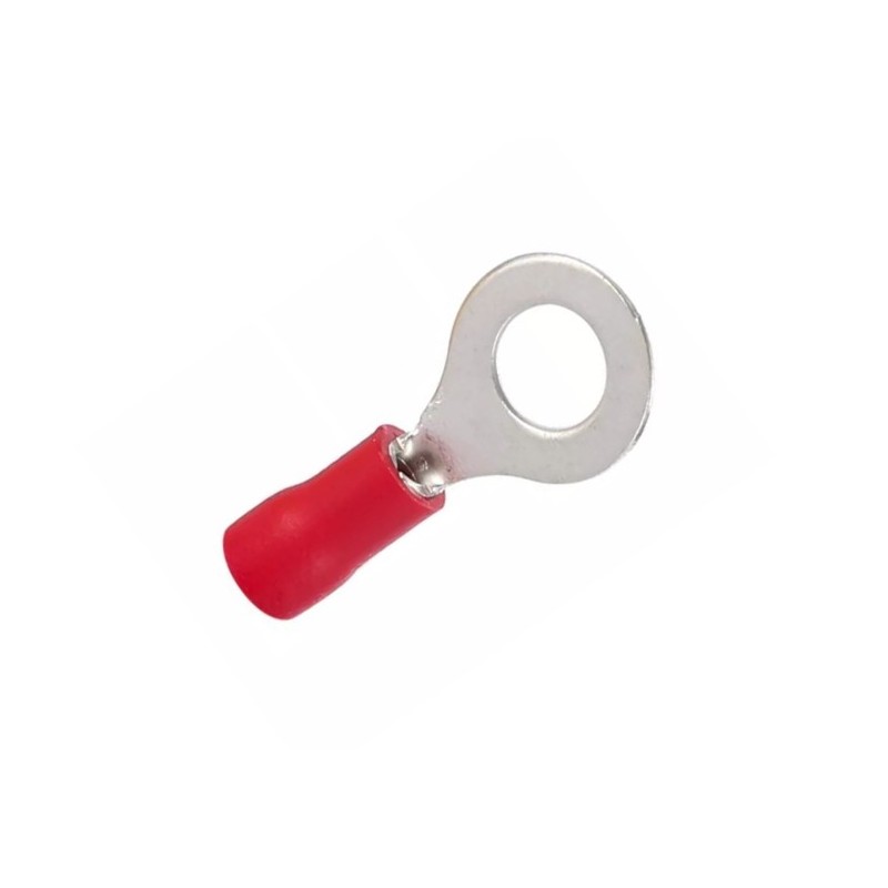 TERMINAL PRE-INS RING LUG RED R3.7mm RV 1.25-3.5L - GeeWiz