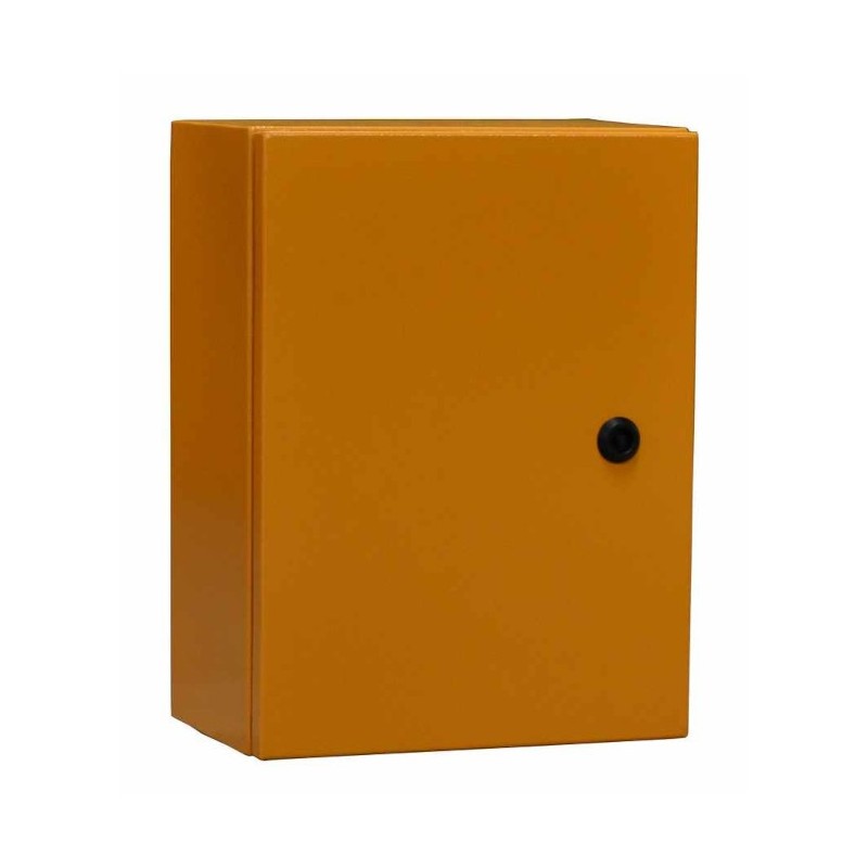 STEEL ENCLOSURE ORANGE LOCKABLE 1-KEY HOLE 700x500x250mm ENCL-XJBS-75/ ...