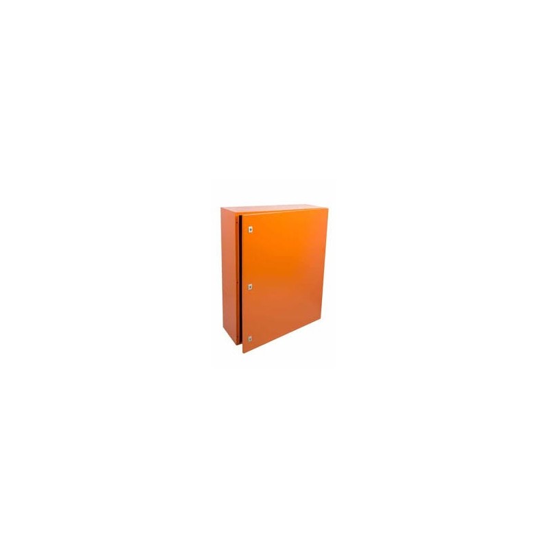 STEEL ENCLOSURE ORANGE LOCKABLE 3-KEY HOLE 1200x800x400mm ENCL-XBJS-128 ...