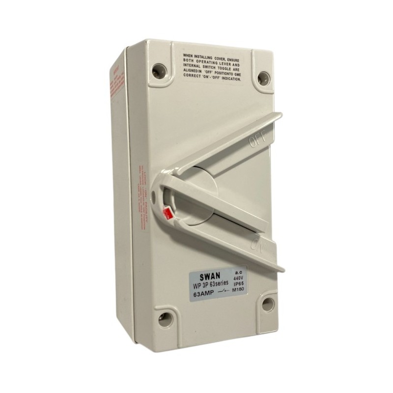 Load Break Switch 63A 3P 440VAC IP65 Encl.lockable Isolator ZZZ-LBE-OWL ...
