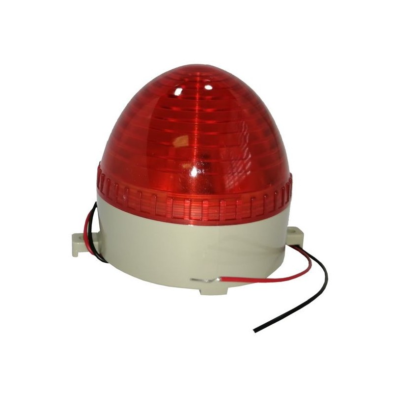 STROBE / BEACON LED LIGHT 110VAC 2W D70mm RED SCR LTE-3072-AC110-S-RD-F ...