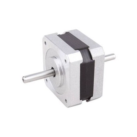 STEPPER MOTOR NEMA-14 35x35x28mm DUAL SHAFT OK35STH28-0754B - GeeWiz