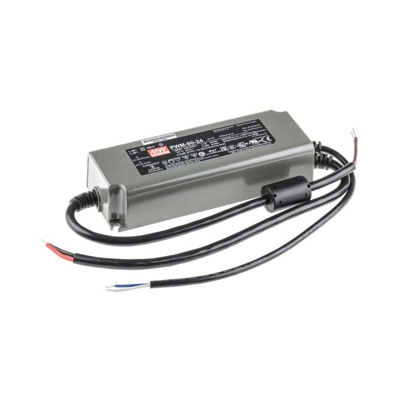 Power Supply Encl. LED Driver IN220 OUT24V 3.75A PWM-90-24 - GeeWiz