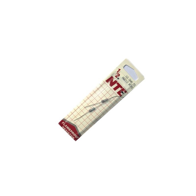 RESISTOR 1/2W ROUND M/F 5% 0E10 (In 2pcs Pack) NTE-HWD10 - GeeWiz