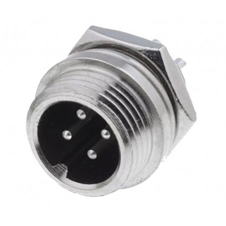 M13 2W MINI Mic Panel Mount Plug GX12-2P - GeeWiz
