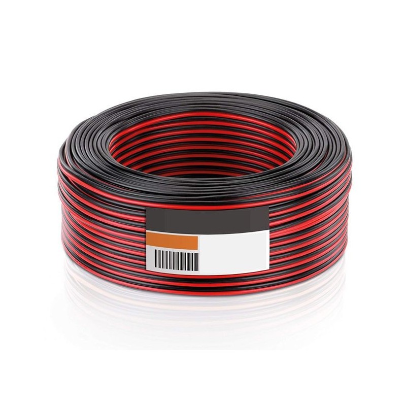 TWIN FLEX CABLE BLACK-BLACK/RED CSA1.5mm2 - 100m/ROLL HK40025 - GeeWiz