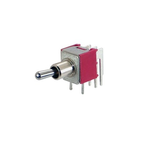 MINI Toggle Switch Dpdt R/A ON-ON Pcb TS-7-TE1Q-H-Z54 - GeeWiz