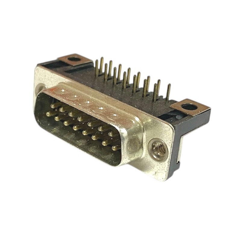 Plug D-SUB 15W Pcb R/A Metal Eb 5504F1-15P-EB - GeeWiz