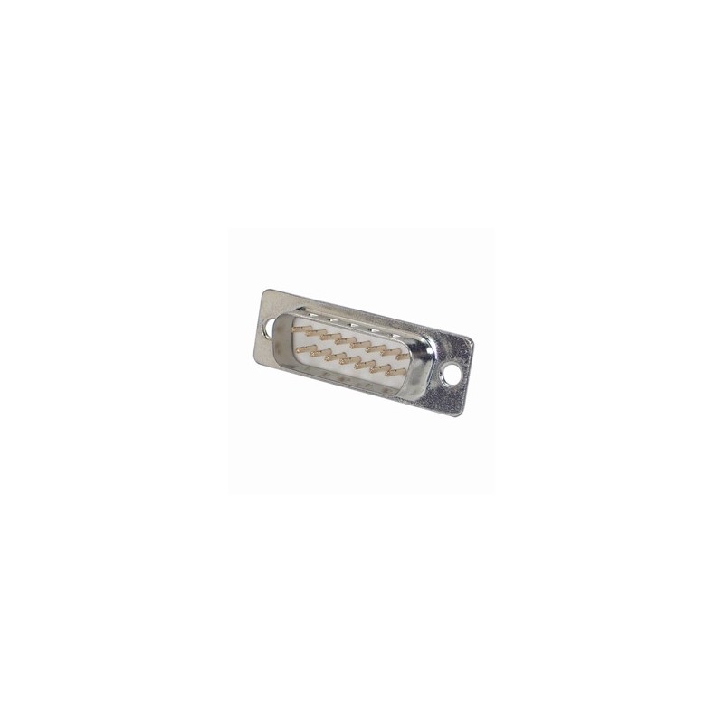 Plug D-SUB 15W Pcb Straight Metal Solder Pins 15MDMSOL - GeeWiz