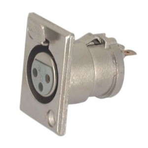 Panel Mount Xlr 3-PIN Socket / Female MIC7113 - GeeWiz