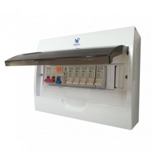 Db Board Populated Surface 12W 6-CIRCUITS/LOADS DB-ADD3-12W-PS-B - GeeWiz
