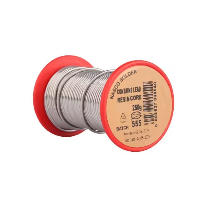 60T LEADED SOLDER WIRE W/RESIN CORE D1.6mm 250G F000120 - GeeWiz