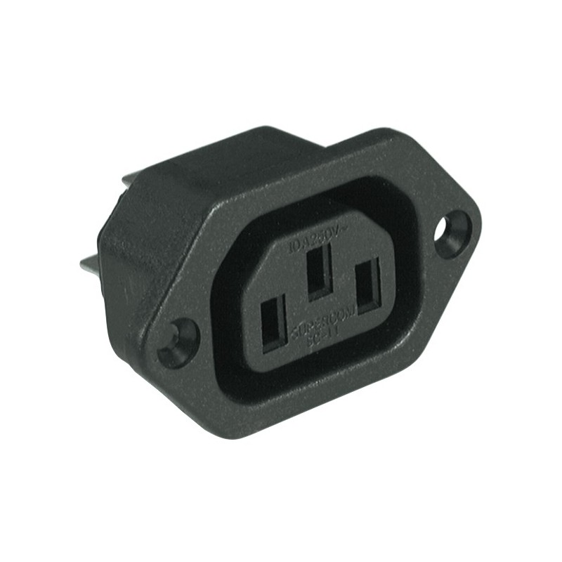 C13 Iec Socket Flange Mount Solder Tag SS-130 - GeeWiz