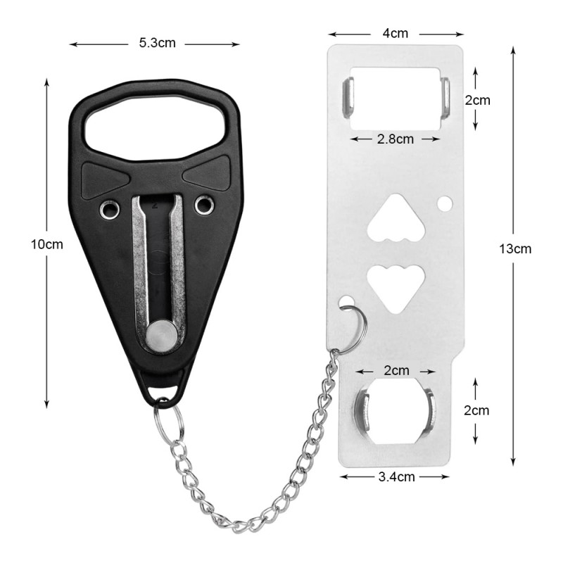 Portable Door Lock | Travel & Home Security Self-Defense Device - GeeWiz