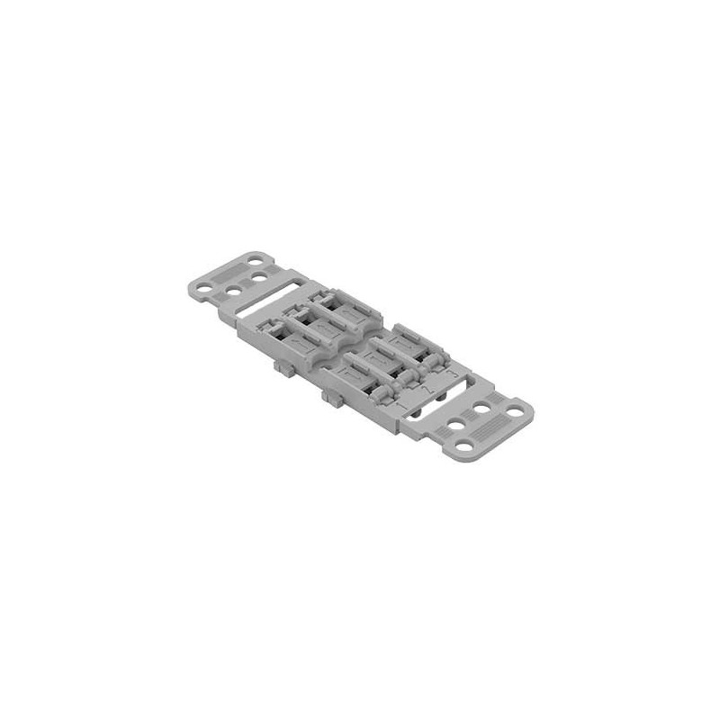3-WAY Wago 221 Inline Mounting Carrier C/W Str Relief - GeeWiz