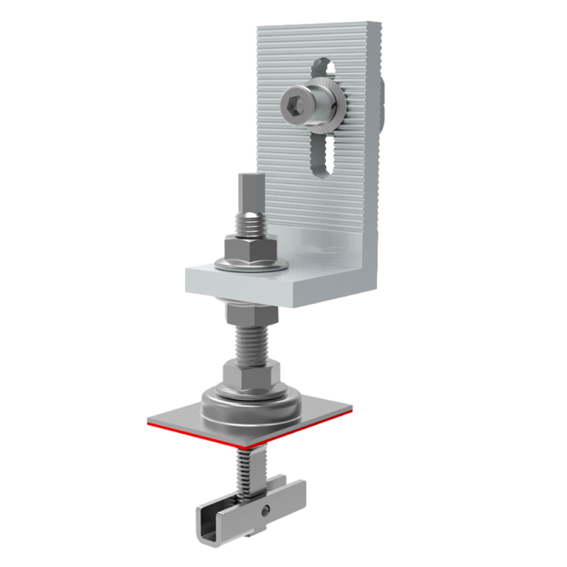 Solar Hanger Bolt For Steel Purlin With L Bracket And T-BOLT - GeeWiz