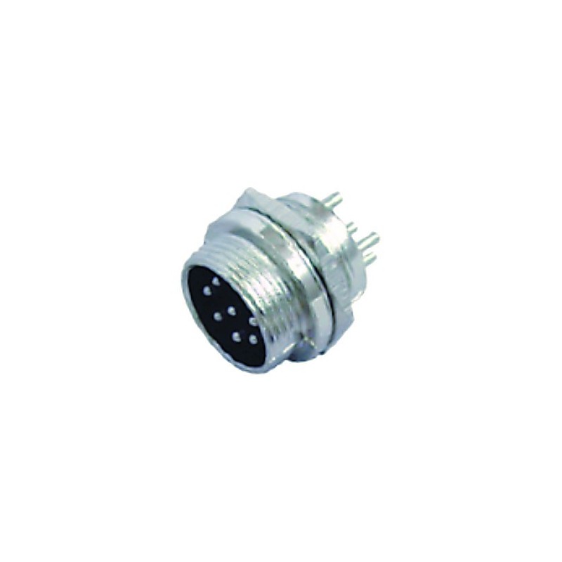 6 Pole Male Cannon Socket Screwlock Mount - GeeWiz