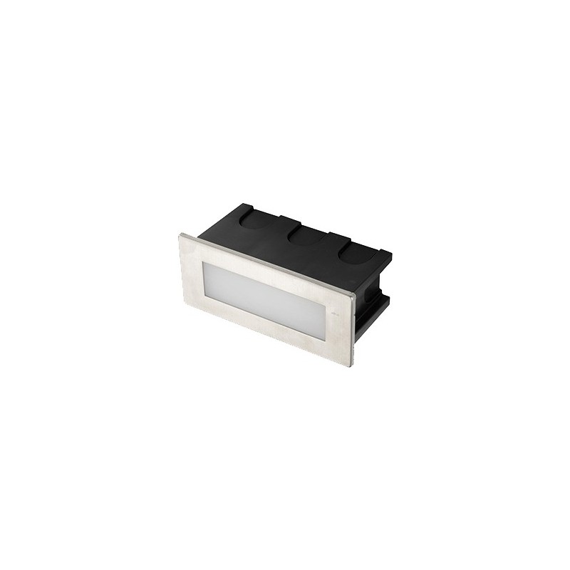 230VAC Cool White LED Recessed Wall Light IP65 123 X 53 - GeeWiz