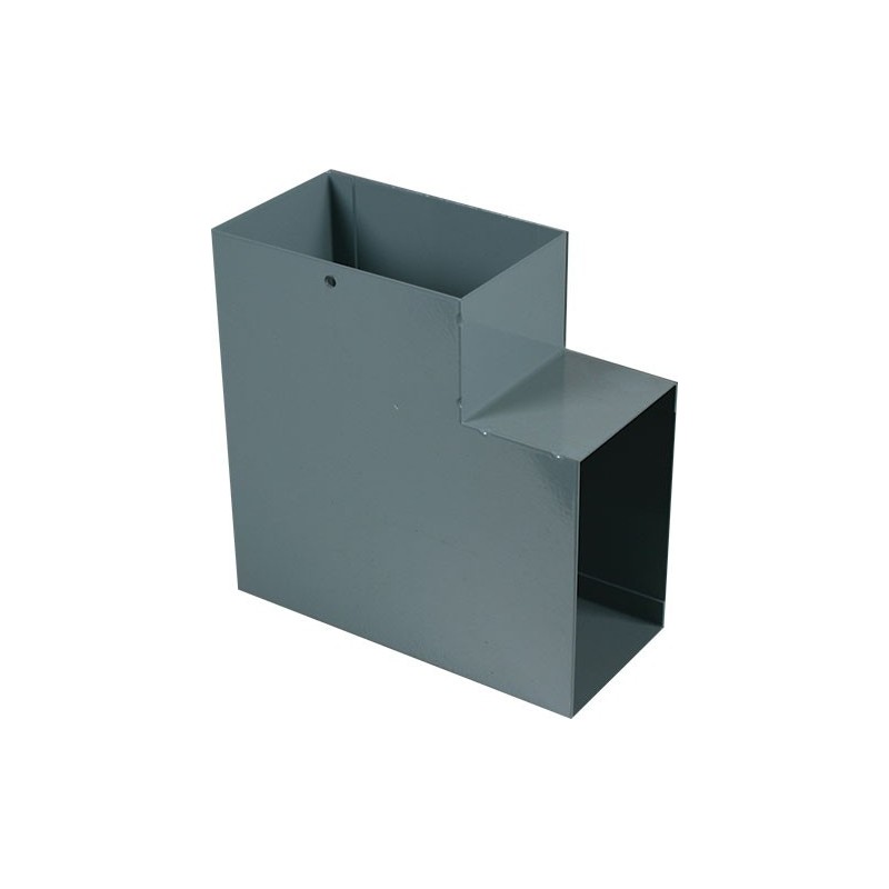 Vertical Elbow Single Comp. Skirting Hosp. Grey - GeeWiz