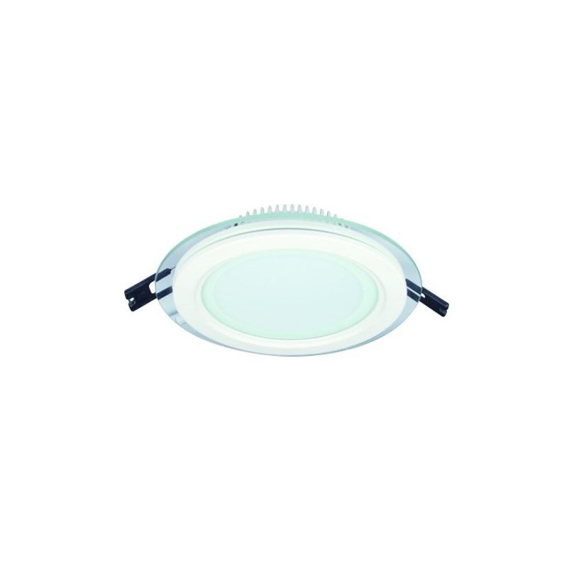 18W 85-265V 200mm DIA ROUND C/W GLASS LED DOWNLIGHT 6000K - GeeWiz