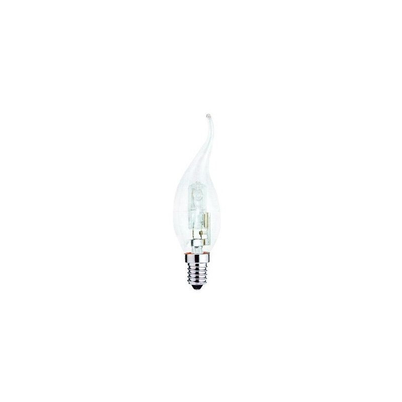 28W 230V Halogen Clear Flame Candle Lamp E27 - GeeWiz