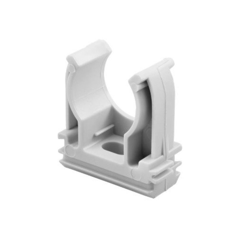 GREY SNAP CLIP SADDLE FOR CONDUIT 25mm - GeeWiz