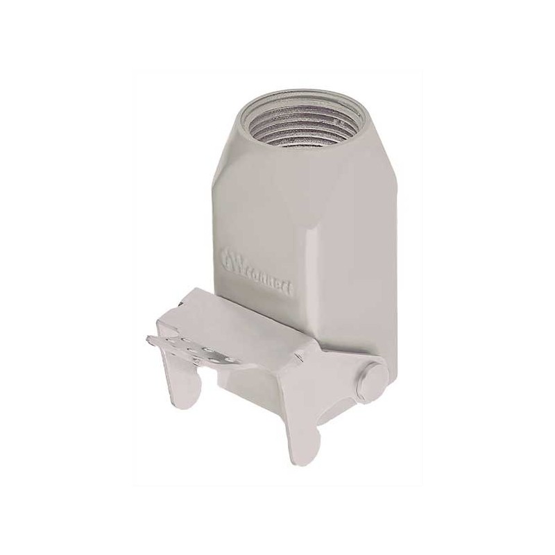 STRAIGHT PLASTIC HOOD WITH LEVERS M20 FOR 3 & 4P CON. - GeeWiz