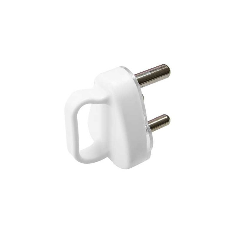 15A White Std Plug Top With Handle - GeeWiz