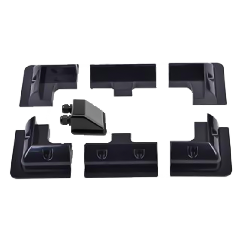 7PC ABS Solar Mounting Kit For 1 Panel Black - GeeWiz