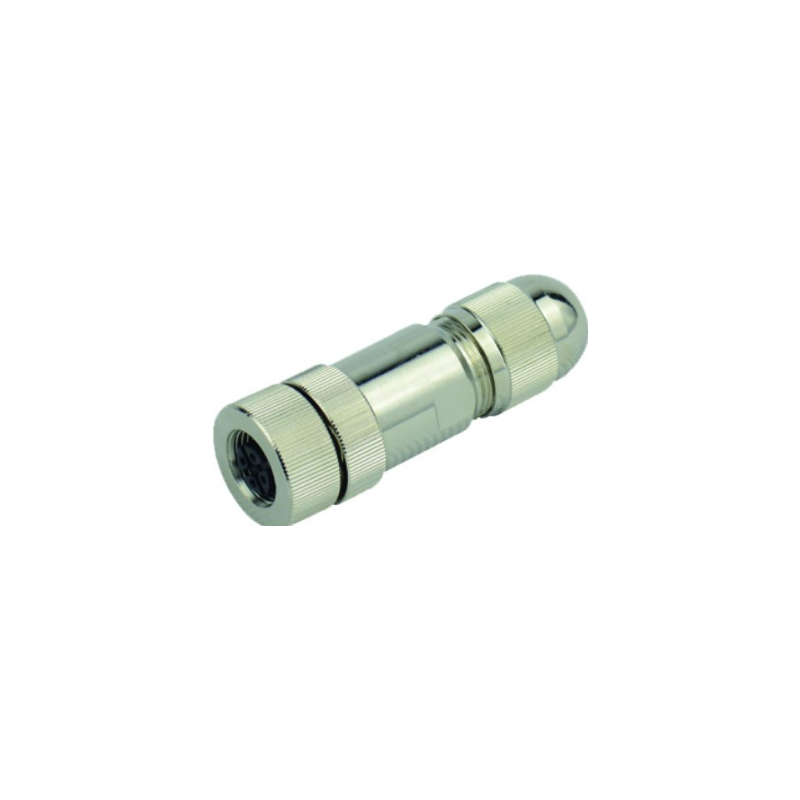 M12 4-POLE Female Screw Connection Straight SHIELDEDPG7 IP67 - GeeWiz