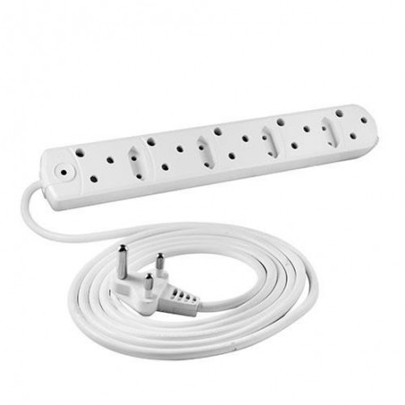 5 Port Multi Plug WITH- X5 15A-X4 6AMP- 5M Cord - GeeWiz
