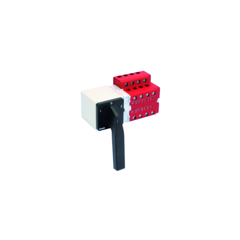 100A 4-POLE Changeover Switch C/W Black Operating Handle - GeeWiz