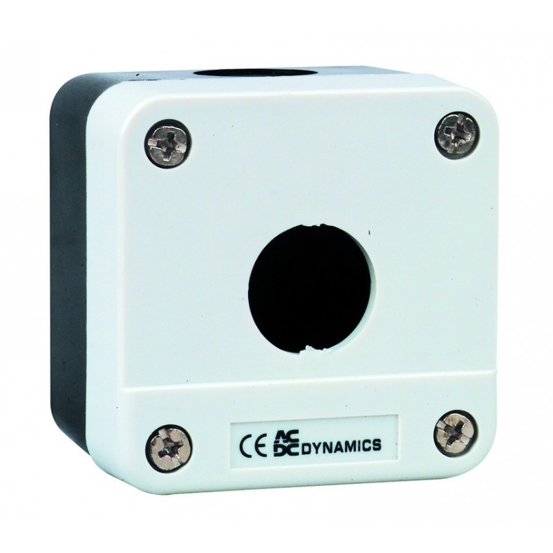 Control Station Enclosure 1 Hole IP65 WH/BK - GeeWiz