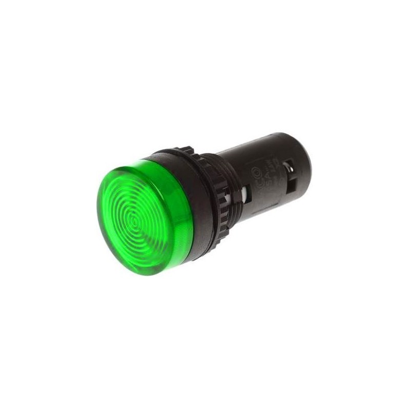 Pilot Light Green C/W 220V Neon Lamp - GeeWiz