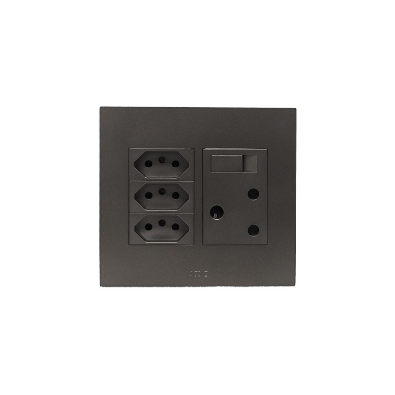 16A Sw. Socket + 3XN-TYPE 4X4 Slate Orion PRE-ASS. - GeeWiz