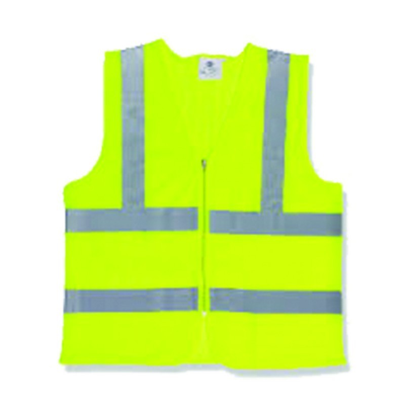 ORANGE REFLECTIVE SAFETY VEST WITH 5CM REFLECTIVE TAPE & 16 - GeeWiz