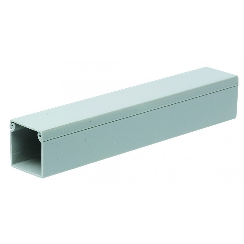 SOLID GREY PVC WIRING DUCT 50x50 2M LENGTH - GeeWiz