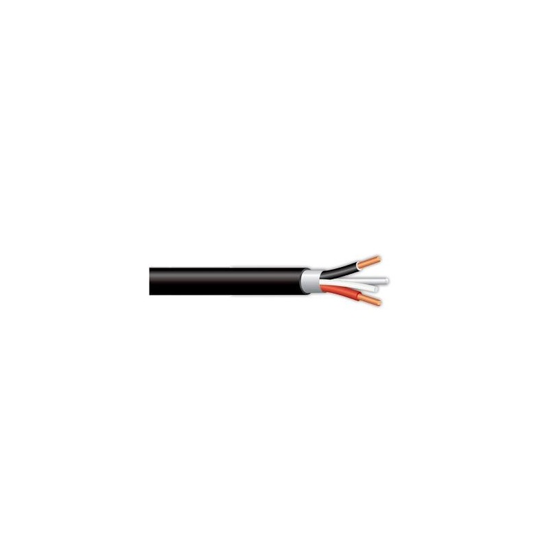 1.5mm x 4 CORE + E SURFIX BLACK /10M - GeeWiz