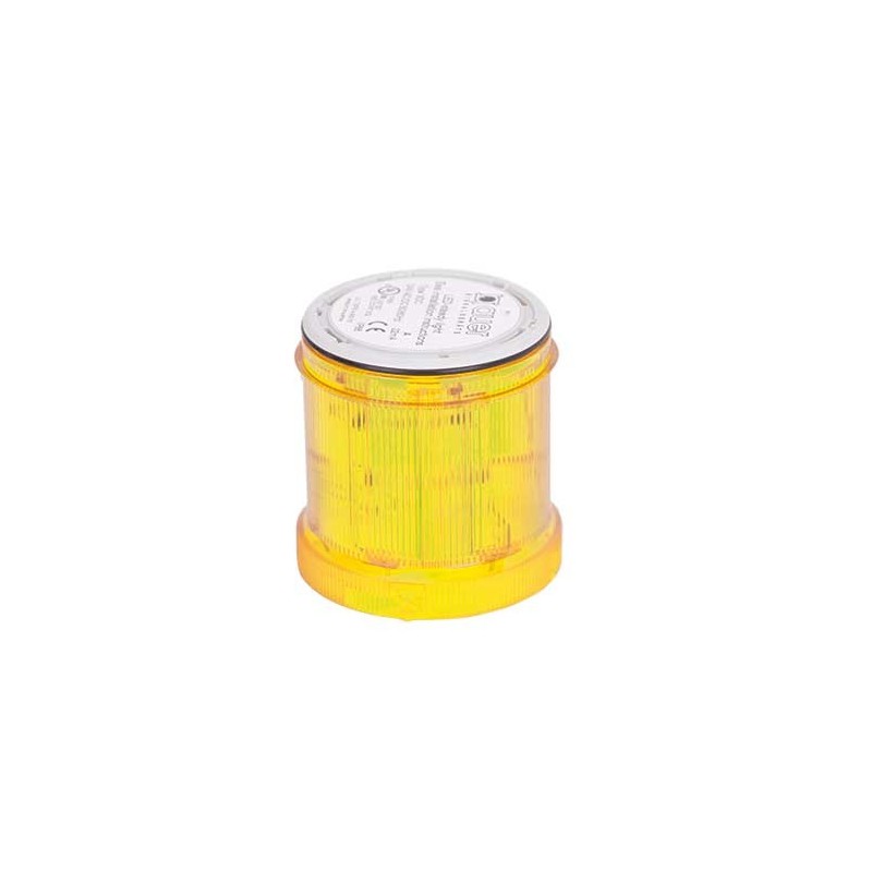 230-240VAC STEADY ON YELLOW LIGHT LED 70mm - GeeWiz