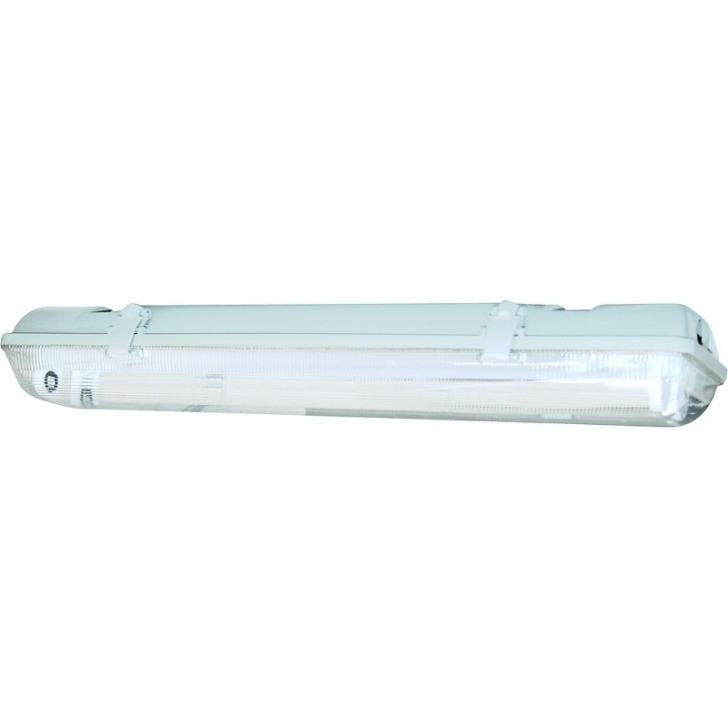 FLUORESCENT FITTING 2x36W 4FT IP65 C/W 1 HOUR 1 LAMP EMG KIT - GeeWiz