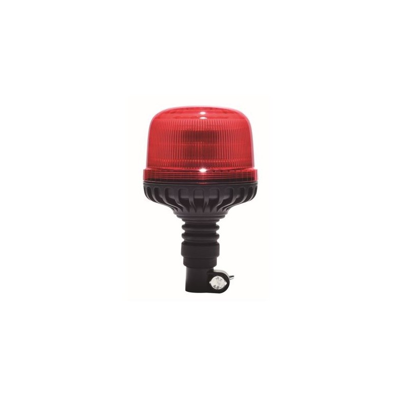 12-24VDC Red LED Diamond Beacon Double Flash Pole Mount - GeeWiz