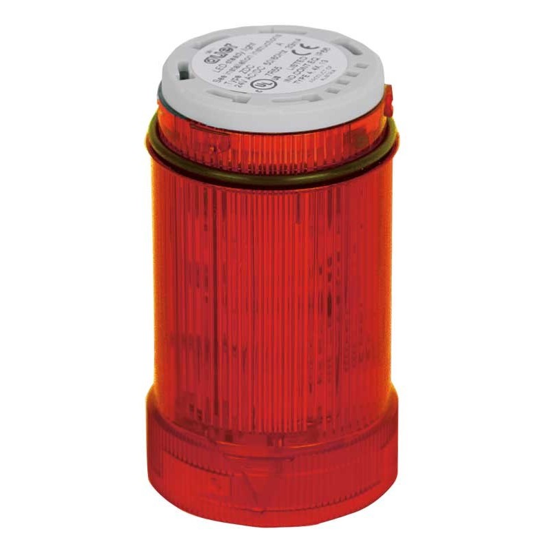 24VAC/DC MULTI STROBE RED LIGHT LED 1-2.6Hz 40mm - GeeWiz