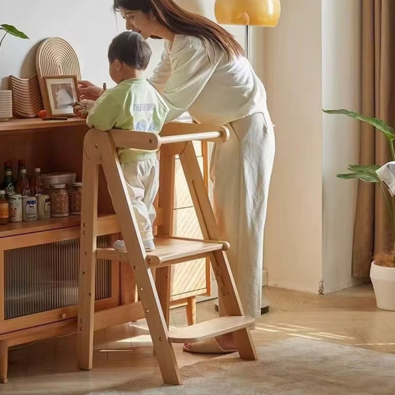 Foldable Adjustable Kids Helper Step Stool - GeeWiz