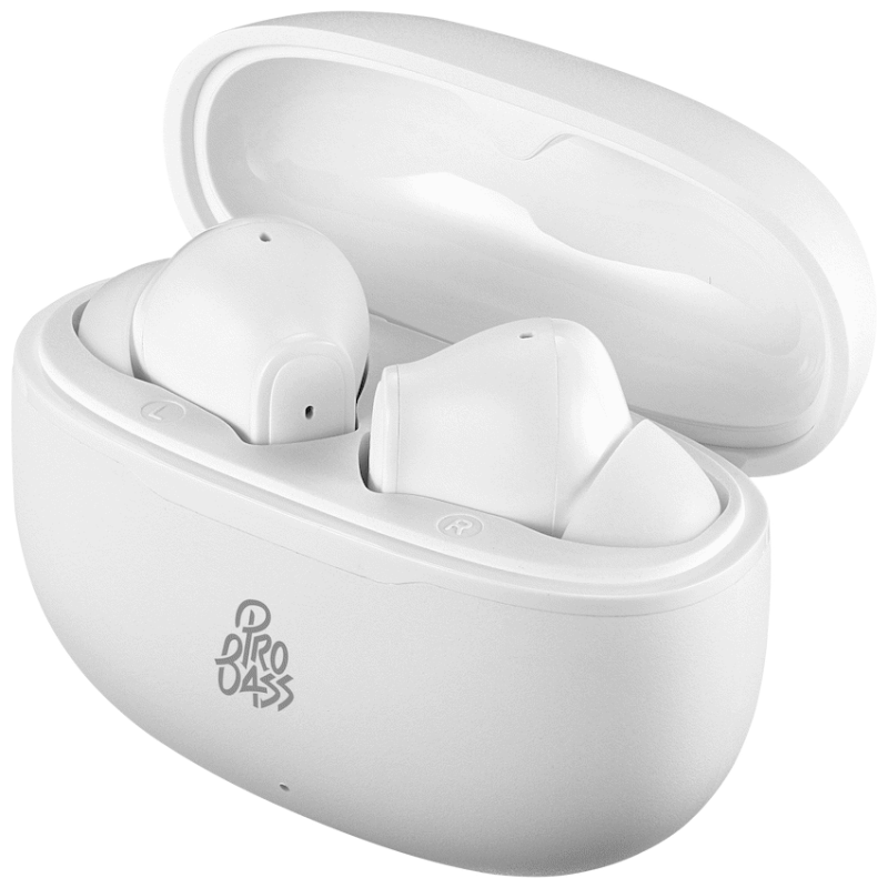 Pro Bass SubSonic TWS Earphone - White - GeeWiz