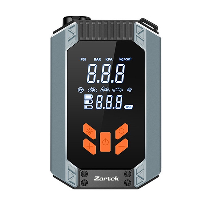 Zartek Portable Rechargeable Jump Starter / Air Pump- Multi Function 4 ...