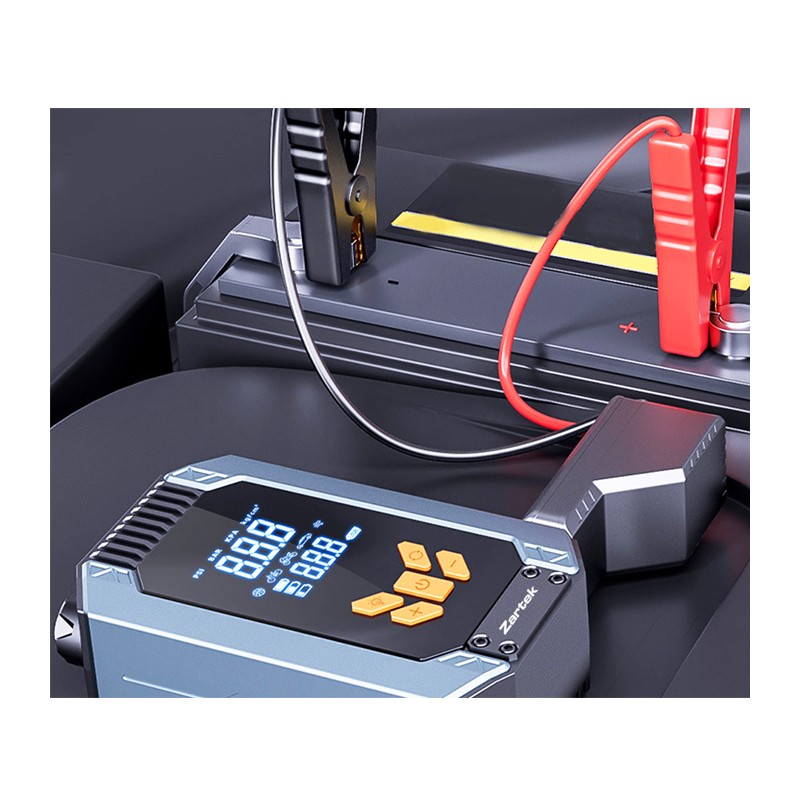Zartek Portable Rechargeable Jump Starter / Air Pump- Multi Function 4 ...